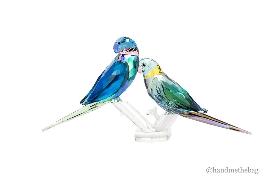 Swarovski (5577124) Jungle Beats Parakeet Couple Fife & Fifer Crystal ...