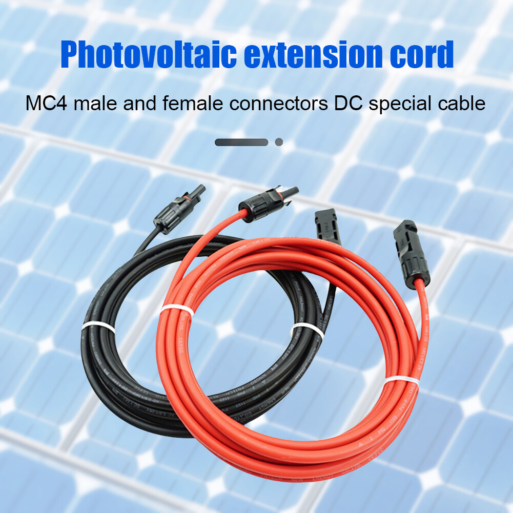 Copper Wire 12 AWG Solar Connector PV Cable Photovoltaic Cable (4mm 5m ...