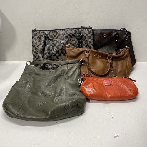 Coach Leather Shoulder Bags Bundle Lot of 5-SOLD AS IS | eBay