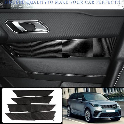 Fit For Range Rover Velar 2018-2024 Carbon Fiber Inner Door Panel Cover ...
