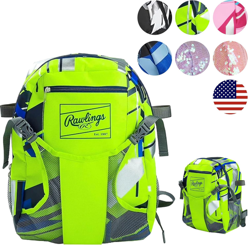 Rawlings | REMIX T-Ball & Youth Backpack Equipment Bag | Baseball ...