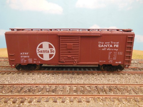 HO SCALE ATHEARN SANTA FE 272972 40' BOX CAR KIT BUILT O/B | eBay