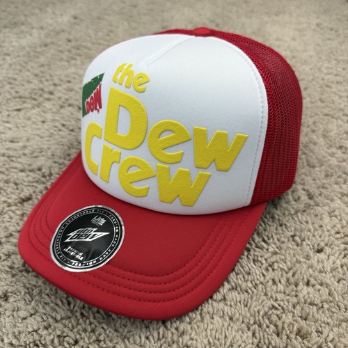 Mountain Dew Hat The Dew Crew Adjustable Trucker Snapback Lids ...