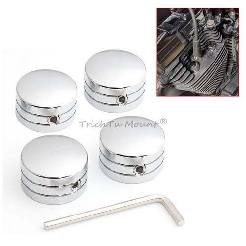4pcs Head Bolt Screw Topper Caps Engine Covers Trim Fits For Harley ...