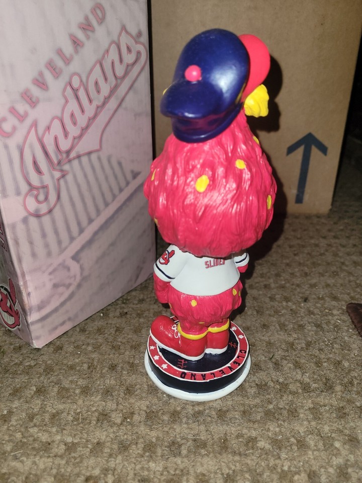 4pc lot CLEVELAND INDIANS SLIDER Mascot bobblehead Bobster,Lifeguard ...