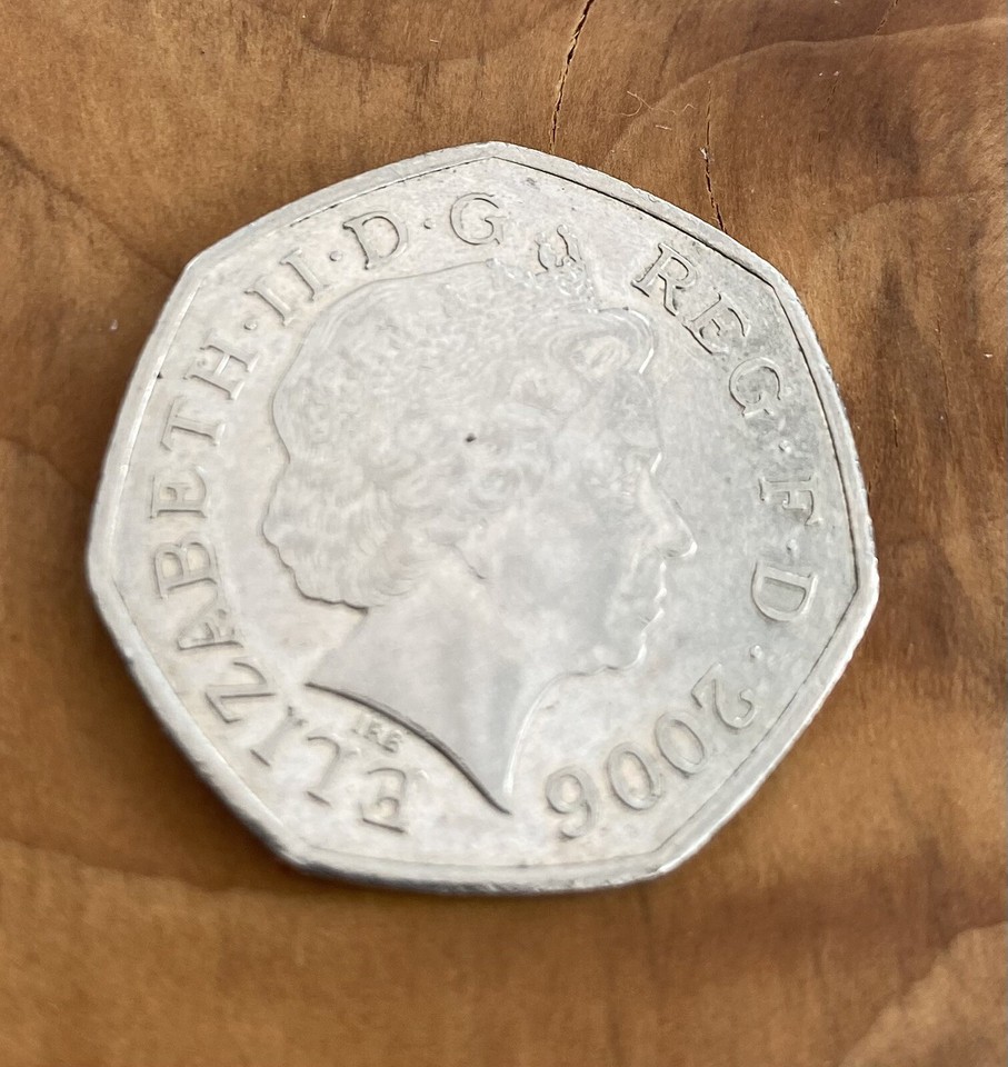 RARE Fifty Pence 50p Commemorative World War 2 ll Coin 2006 wounded ...