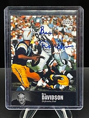 1997 Upper Deck Football - Ben Davidson NFL LEGEND AUTO | eBay