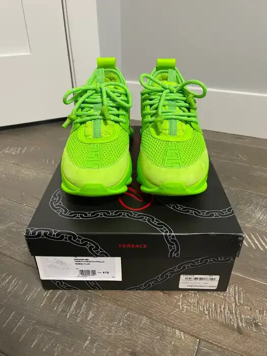 Versace Chain Reaction Neon Sneakers - Gem
