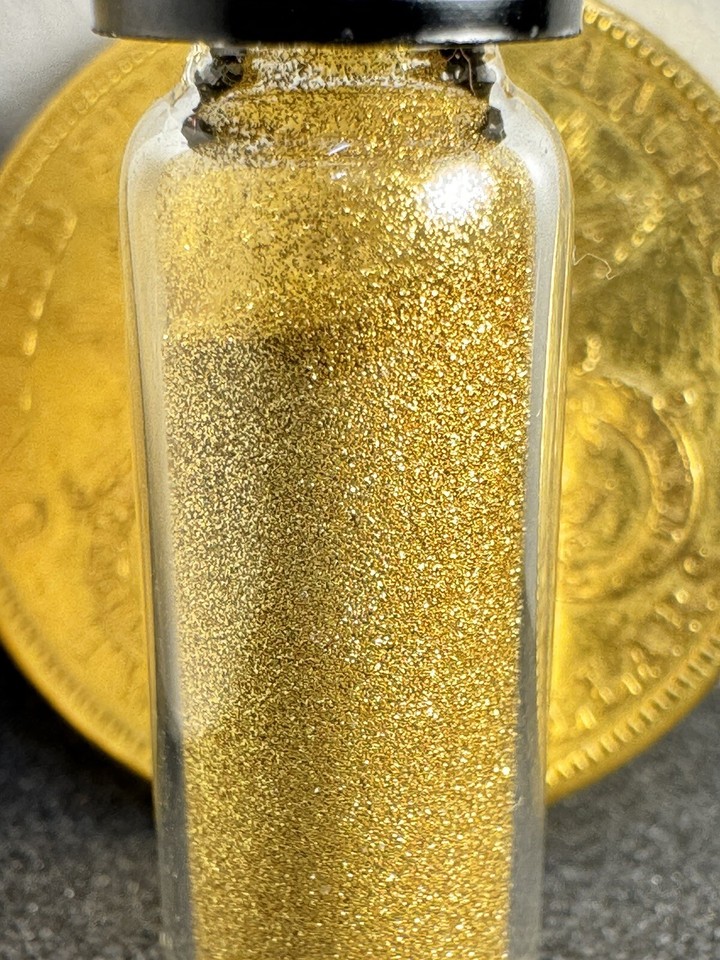24k GOLD DUST ½ Troy Ounce Pure Gold Powder 999+/ 10dwt Element Metal ...