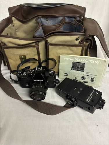 Mamiya/DSX 1000 B Camera 55mm Vintage Vivatar Flash W Bag Selling For Parts Only | eBay