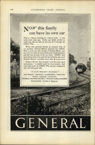 1927 PAPER AD CAR AUTO 2 PG General Motors GMAC Plan | eBay