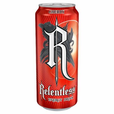 24 x Cherry Relentless Energy Drink 500ml Cans Red Bull Monster ...
