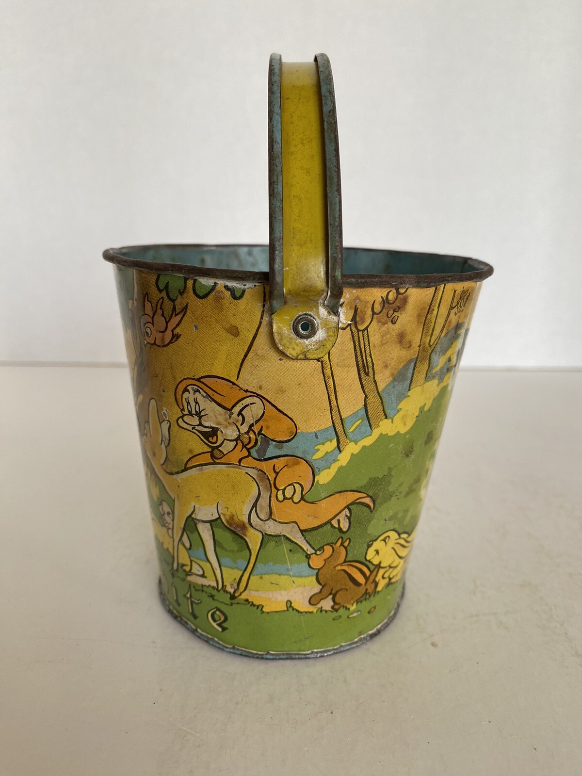 Vintage Snow White Tin Sand Pail By Ohio Art, Walt Disney Ent. 1938 | eBay