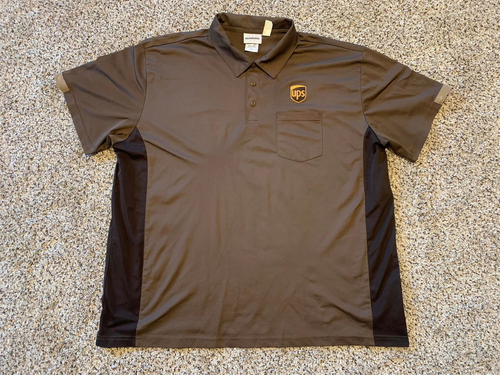 WearGuard United Parcel Service Polo Shirt mens size 2 XL Brown Regular ...