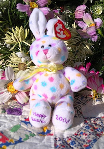 Super Cute Ty Beanie Baby Hoppington the Easter Rabbit 2008 NWT MWMT | eBay