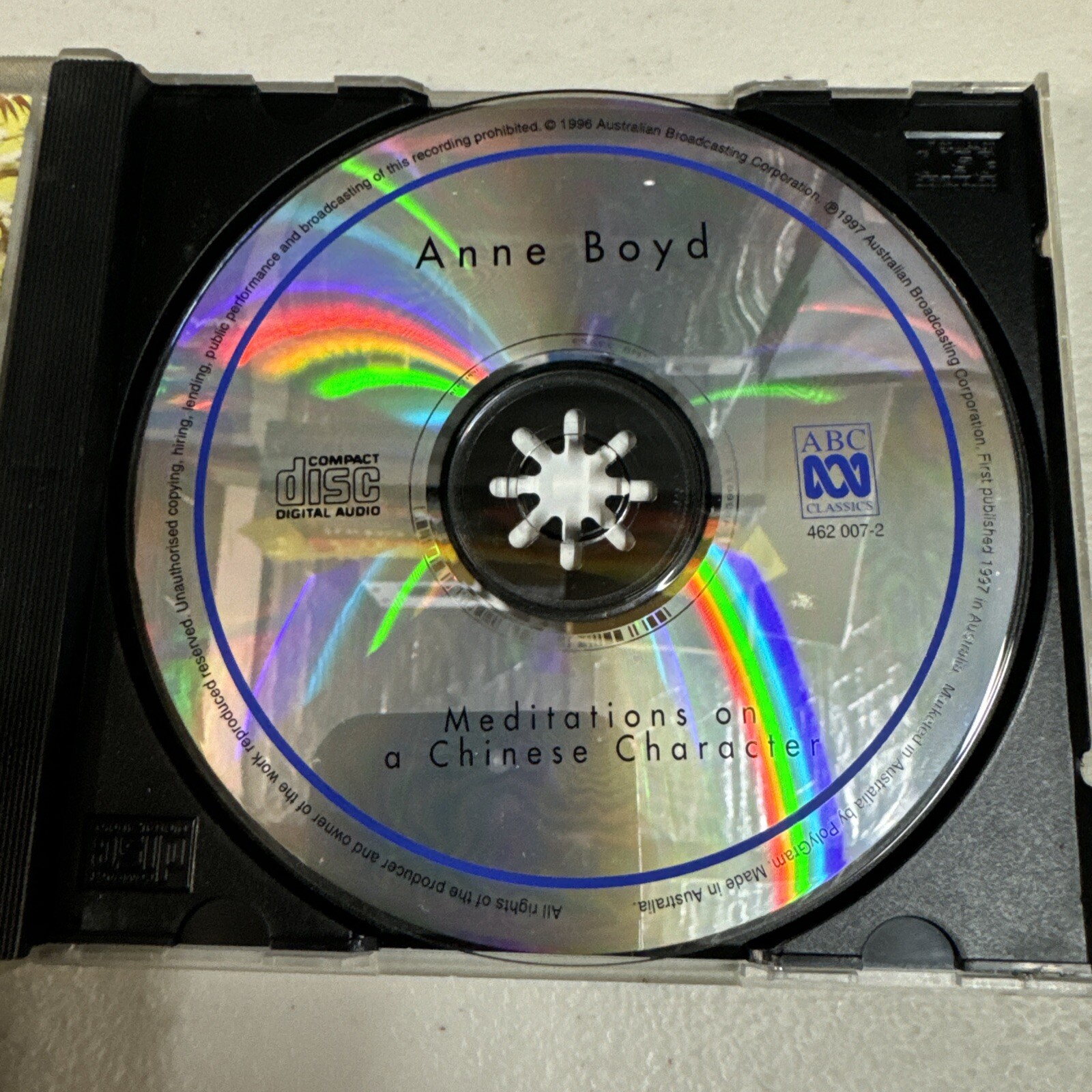 ANNE BOYD MEDITATIONS ON A CHINESE CHARACTER CD - ABC CLASSICS - 006 ...