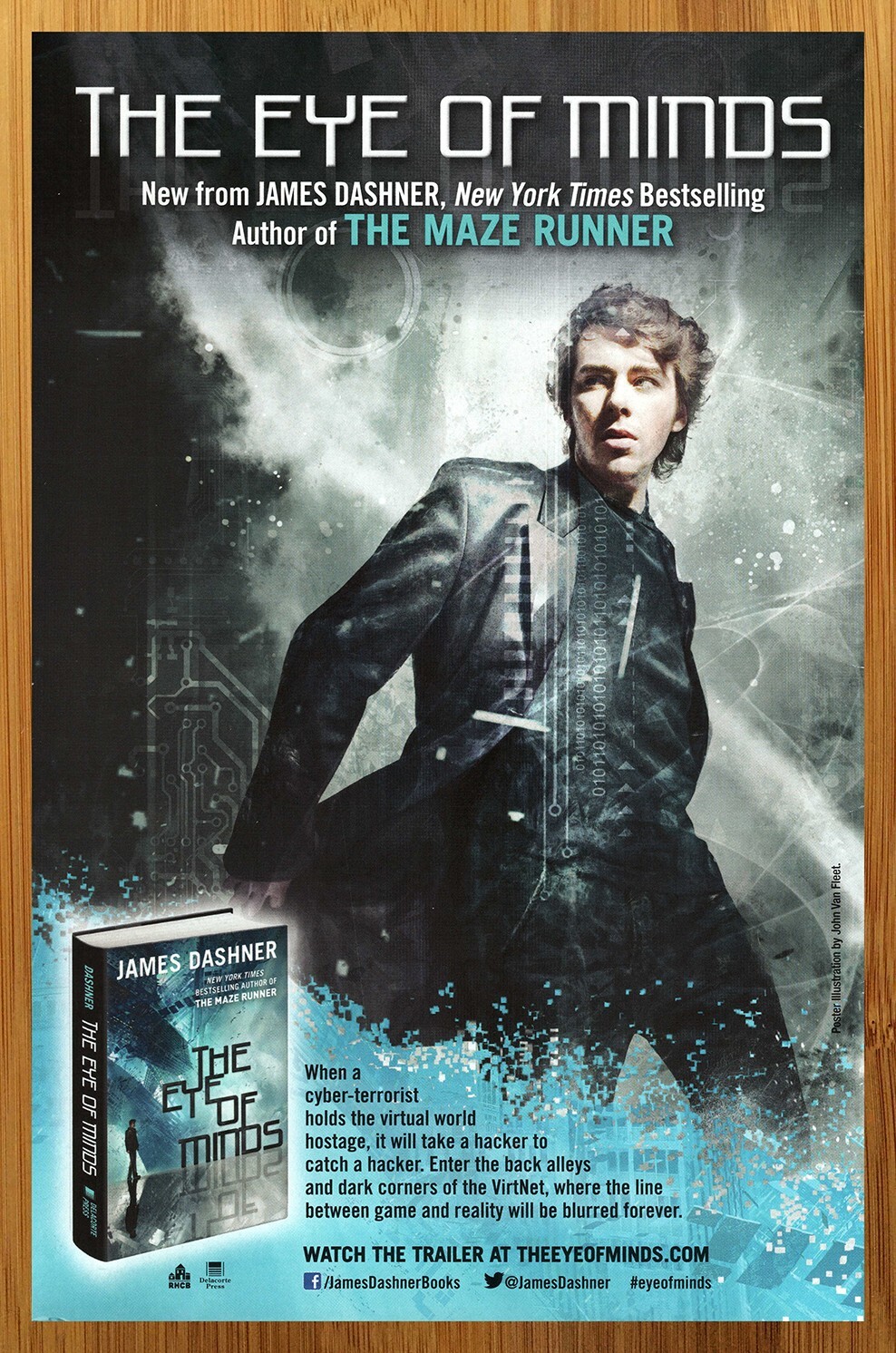 2013 The Eye of Minds Print Ad/Poster James Dashner Maze Runner Book ...