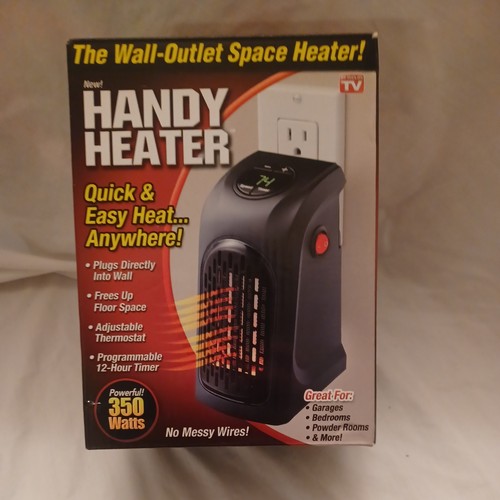 Handy Heater, Personal Plug-in Heater # HEAT-MC4, 400W, 120VAC, Digital ...