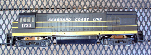 HO Scale Athearn Diesel Locomotive Seaboard Coast Line #1733 Engine ...
