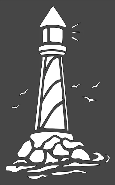 Lighthouse Stencil
