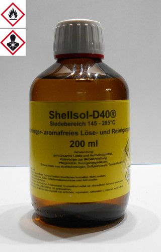 200 ml Shellsol-D40®, Kaltlreiniger, aromafreies Lösungsmittel, Iso ...