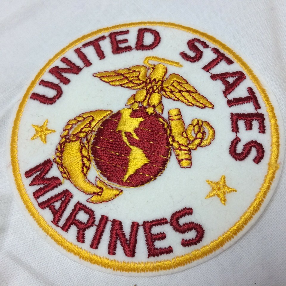 Military Patch Badge USMC Marine Corps Large EGA Plastic Back Variant ...