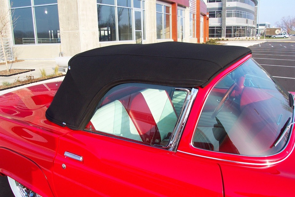 55 56 57 REPLICA THUNDERBIRD T-BIRD SOFTOP CONVERTIBLE TOP ASSEMBLY | eBay