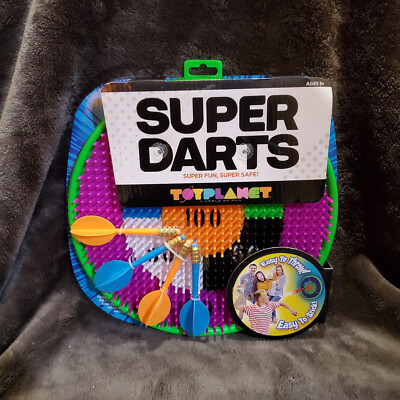 Super Dart Board Darts Easy Throw, Easy Stick, Super Safe Plastic Ages ...