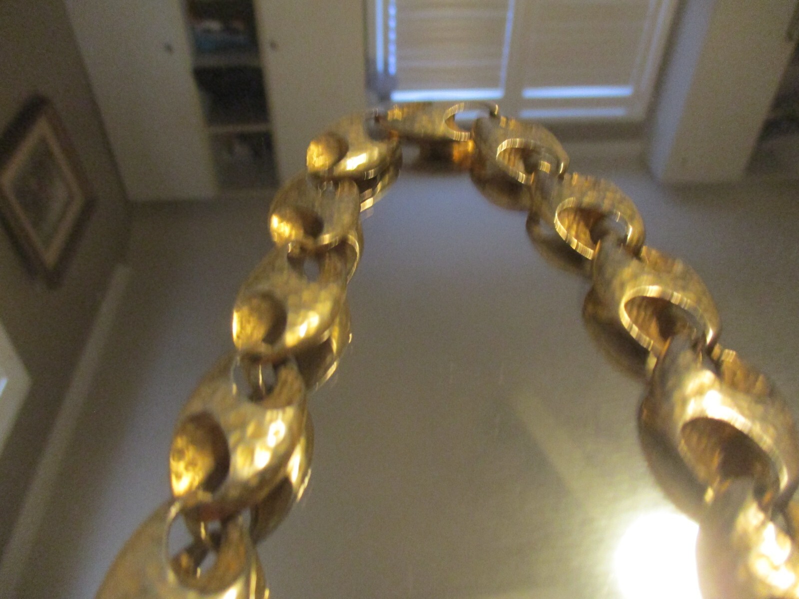 Vintage 60's Solid Copper Heavy Link Belt Chain 18" H… - Gem
