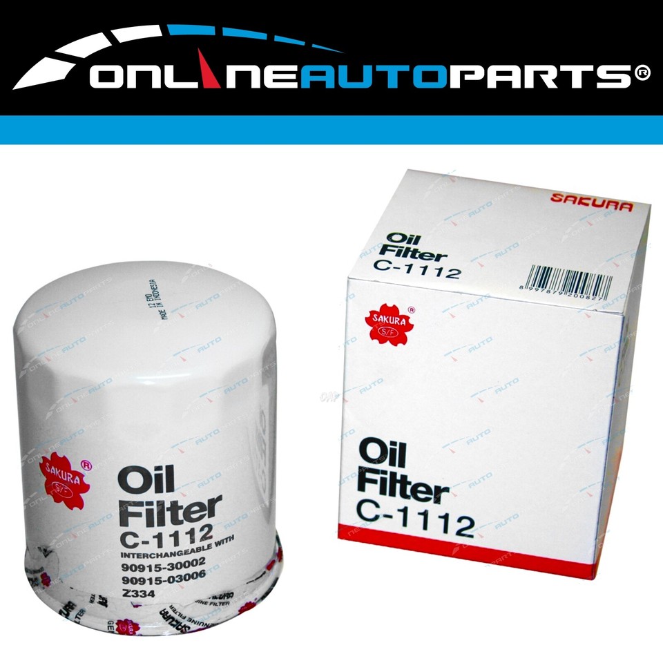 4 Oil Filters Sakura C1112 (Z334) for Toyota 1HZ 1HDT 4.2L 70 80 100 ...