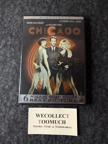 Chicago 2002 DVD 2003 Miramax Widescreen Richard Gere Renee Zellweger ...