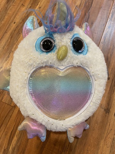 Zuru Rainbocorns Heart Cream Owl Wings 10" Plush Unicorn Sweet Shake ...