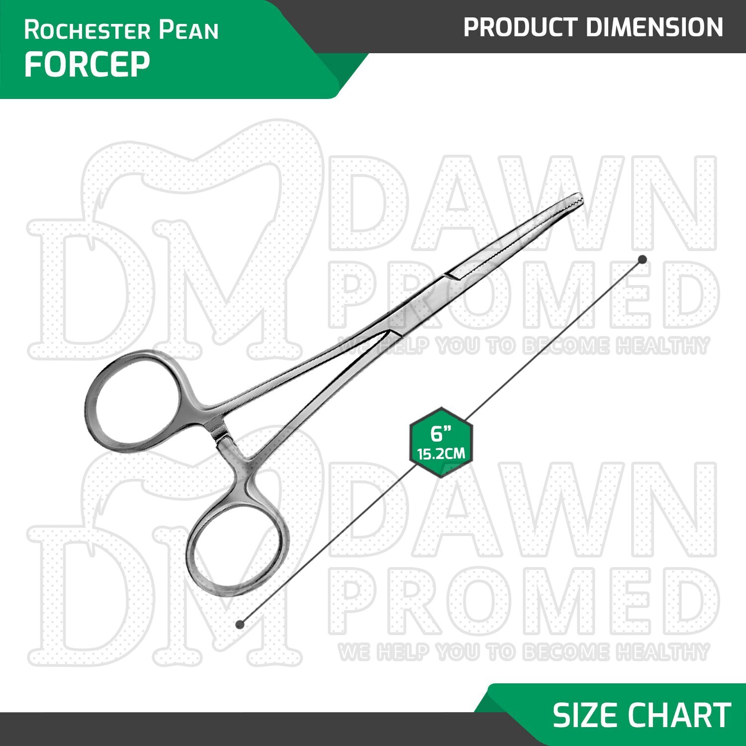 3 Pcs Rochester Pean Forceps Curved 6" 8" 10" Fishing Hemostat Locking ...