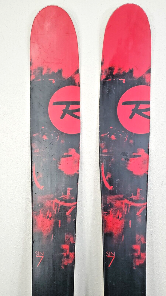 180 cm ROSSIGNOL SIN 7 Powder Turn Rocker All Mountain Skis / No ...