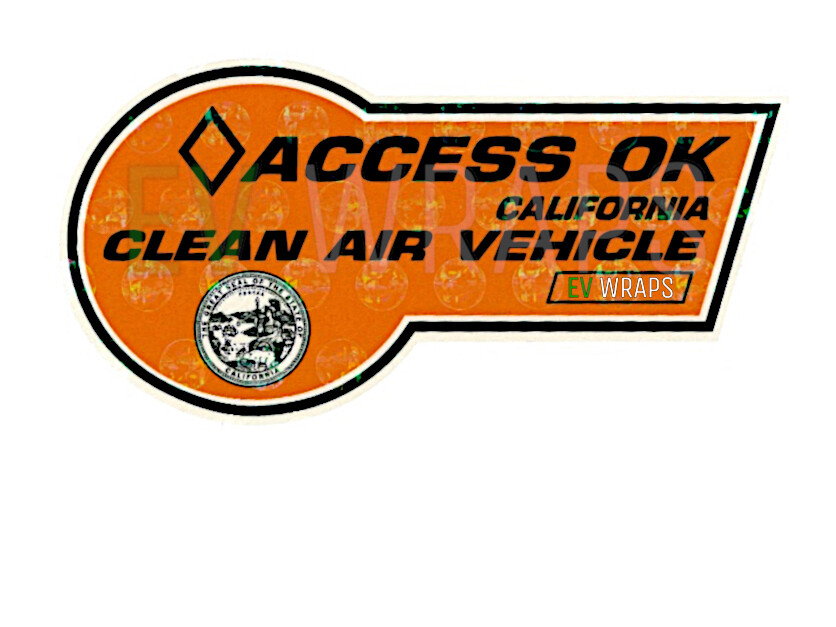 California HOV Carpool Stickers Protection Film (HOV Decals NOT ...