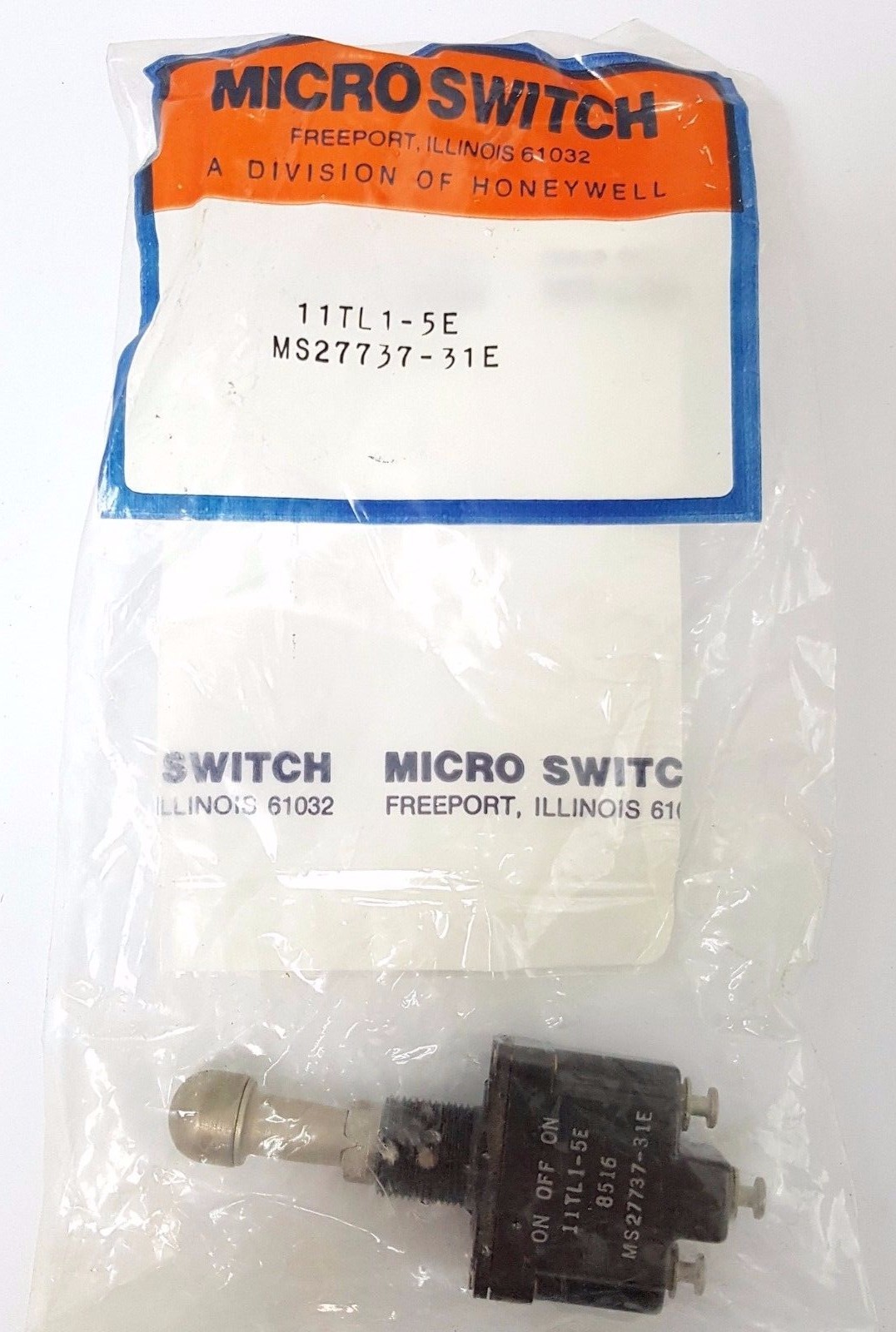 X2 LOT TOGGLE SWITCH MS27737-31E / 11TL1-5E / Micro Switch Honeywell DIV | eBay