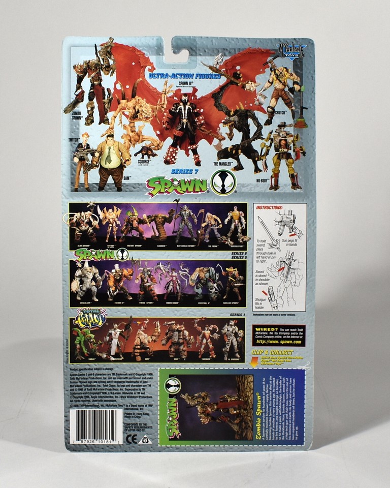 Spawn Ultra Action Figures McFarlane Toys Series 7 Zombie Spawn 2nd Edition 1996 | eBay