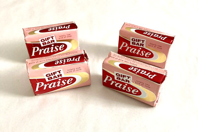 Lot of 4 Vintage 1950s Lever Praise Hand Soap Bar Advertising Orig ...