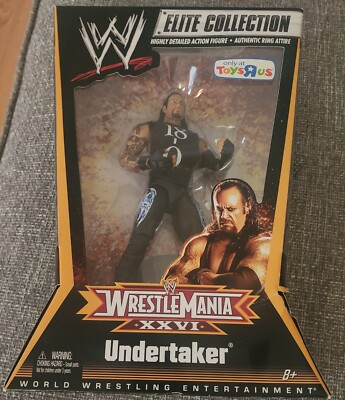 Undertaker Elite Toys R Us Exclusive Figure Wrestlemania XXVI WWE 18-0 ...