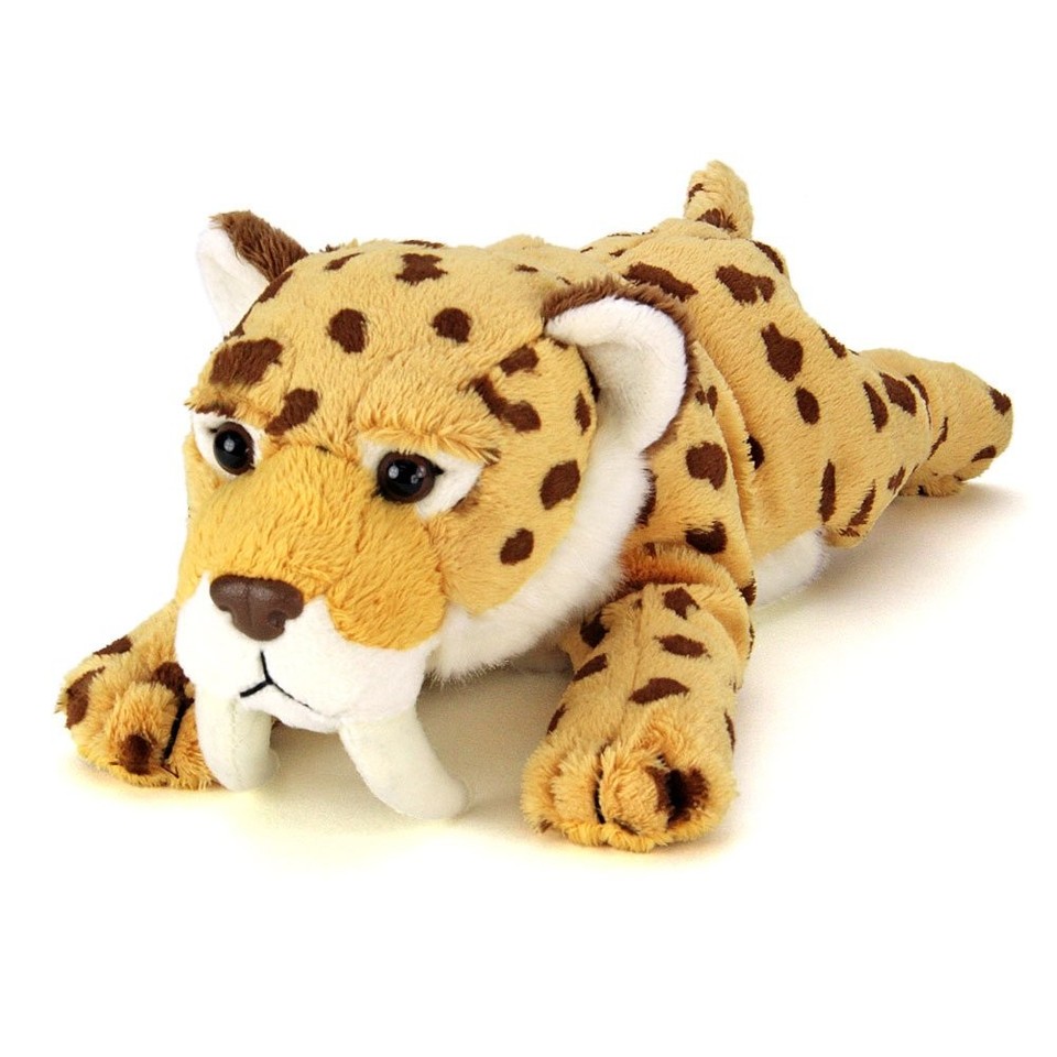Colorata Saber Tiger Plush Toy (Nesoberi Series/Gentle Touch) Realistic ...
