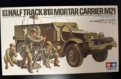 TAMIYA 35083 1:35 US 81mm Mortar Carrier M21 Half-Track Plastic Model ...