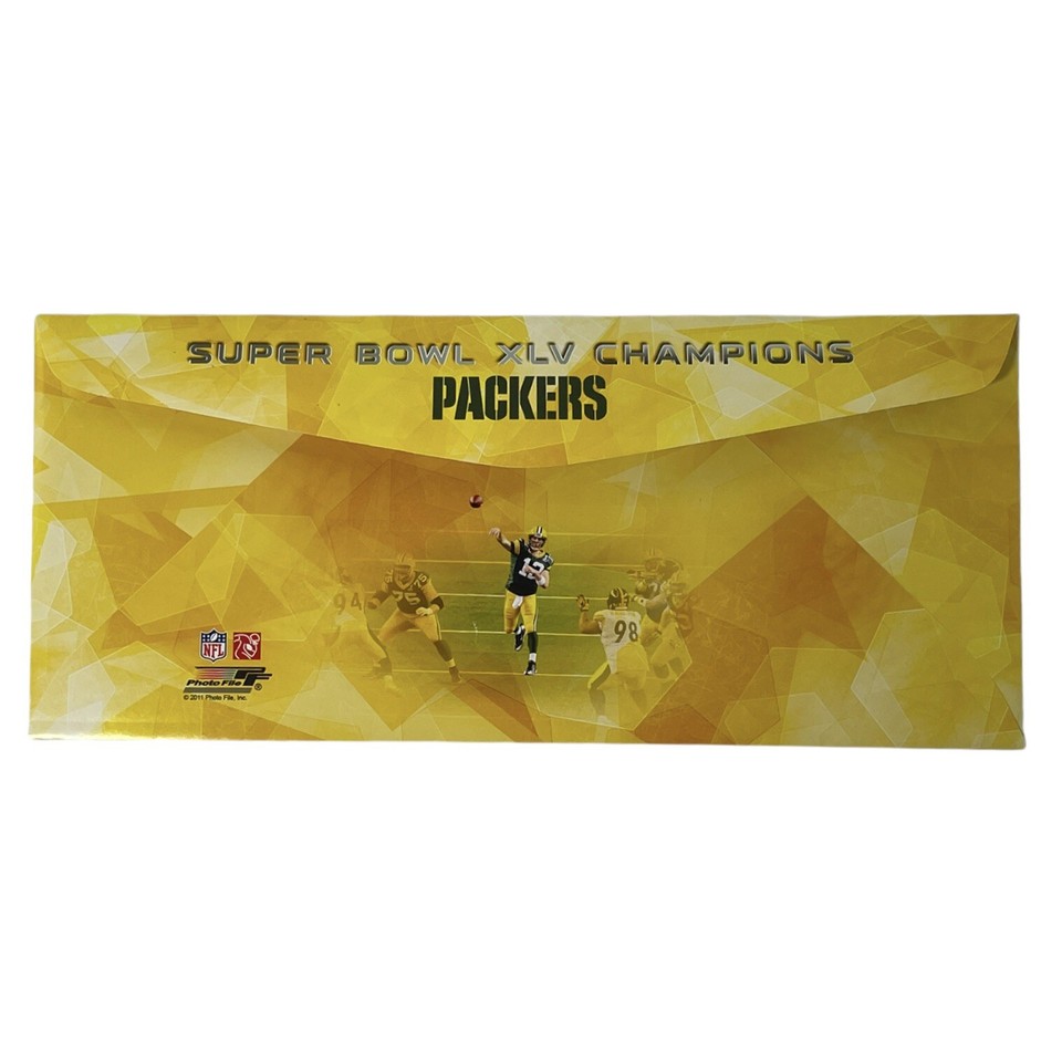 Packers Super Bowl XLV Champions Aaron Rodgers MVP 2011 USPS Stamp ...