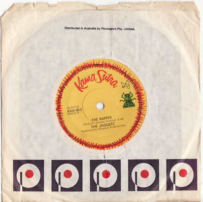 THE JAGGERZ - THE RAPPER Ultrarare 1969 Aussie PSYCH/GARAGE Single ...