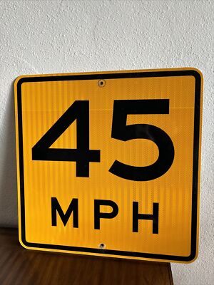 45 mph california freeway sign | eBay