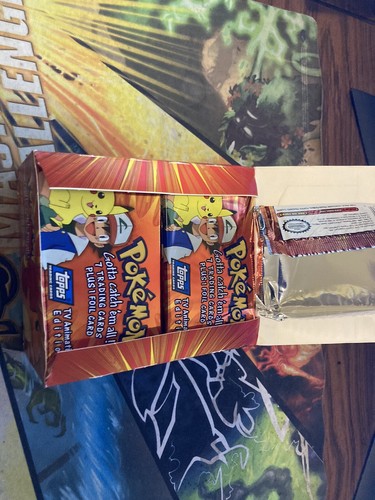 Red Logo Vintage Topps Pokemon Series 1 Booster Pack From Box Sealed ...