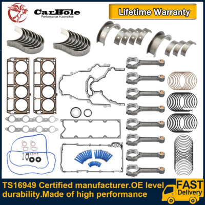 Engine Rebuild Kit Gasket Bolt Rod Rings For Chevy LS1 LS6 LQ4 4.8L 5 ...