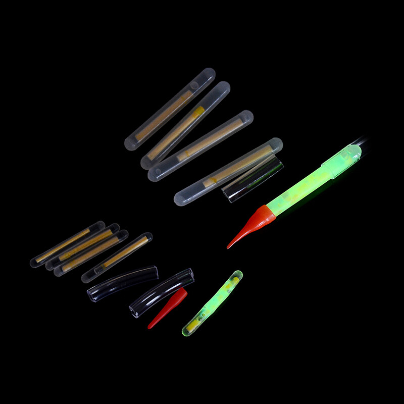50Pcs Fishing Float Fluorescent Light Stick Luminous Night Float Bobber ...