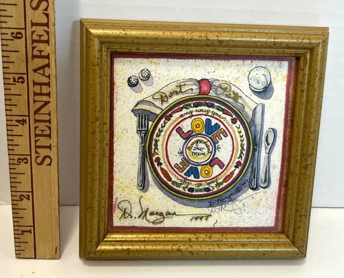 1997 D. Morgan Hand Signed / Autographed & Framed LOVE Print A3 | eBay