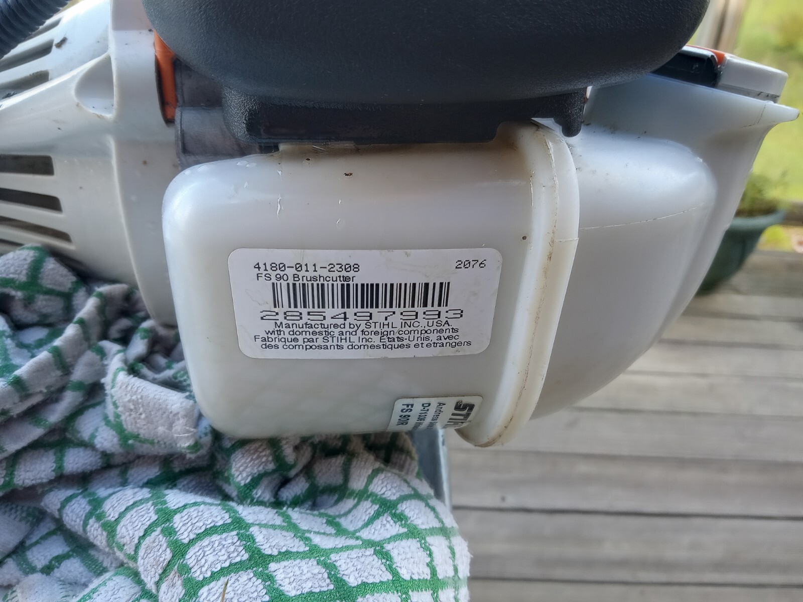 STIHL FS90 Brush Cutter with Strimmer and Hedge/Reed Cutter heads (2 ...