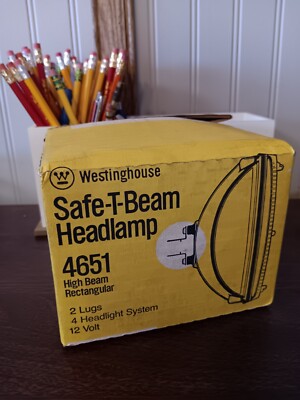 Lot Of 1 GE Headlight Incandescent 4651 High Beam 4 Headlight System ...
